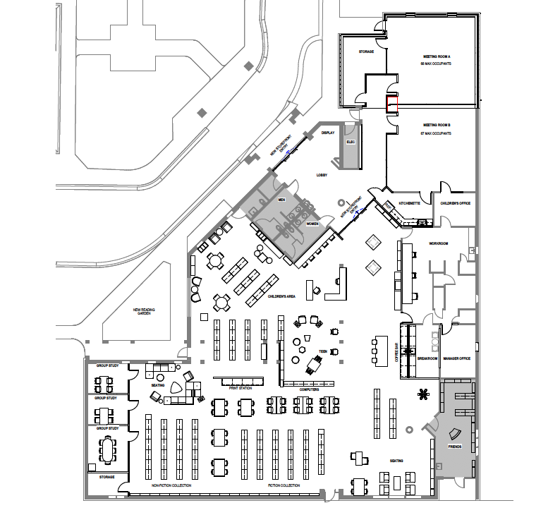 Del Webb Library reopens with new look after being closed for a full ...