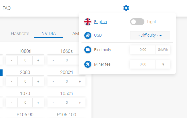 WoolyPooly's Original Mining Calculator