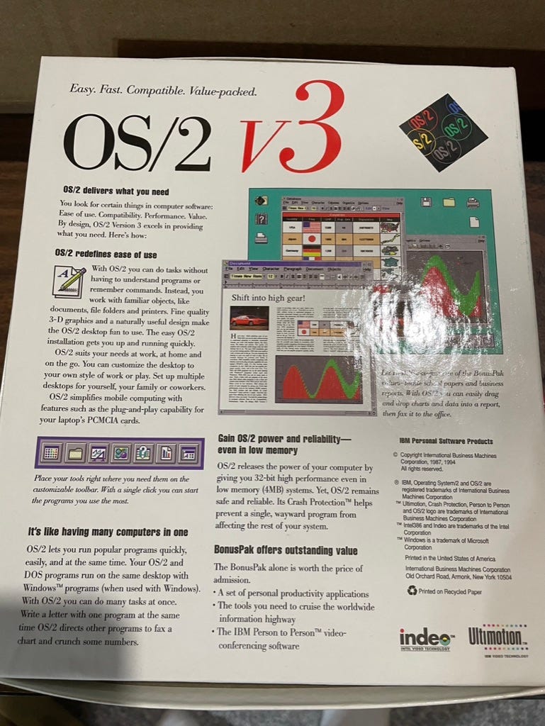 Ibm Os 2 Warp Was Better Than Windows By Paul Lefebvre