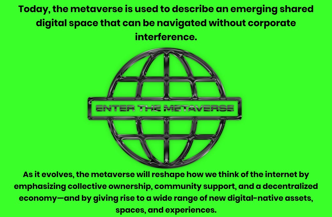 The Value Chain of the Open Metaverse