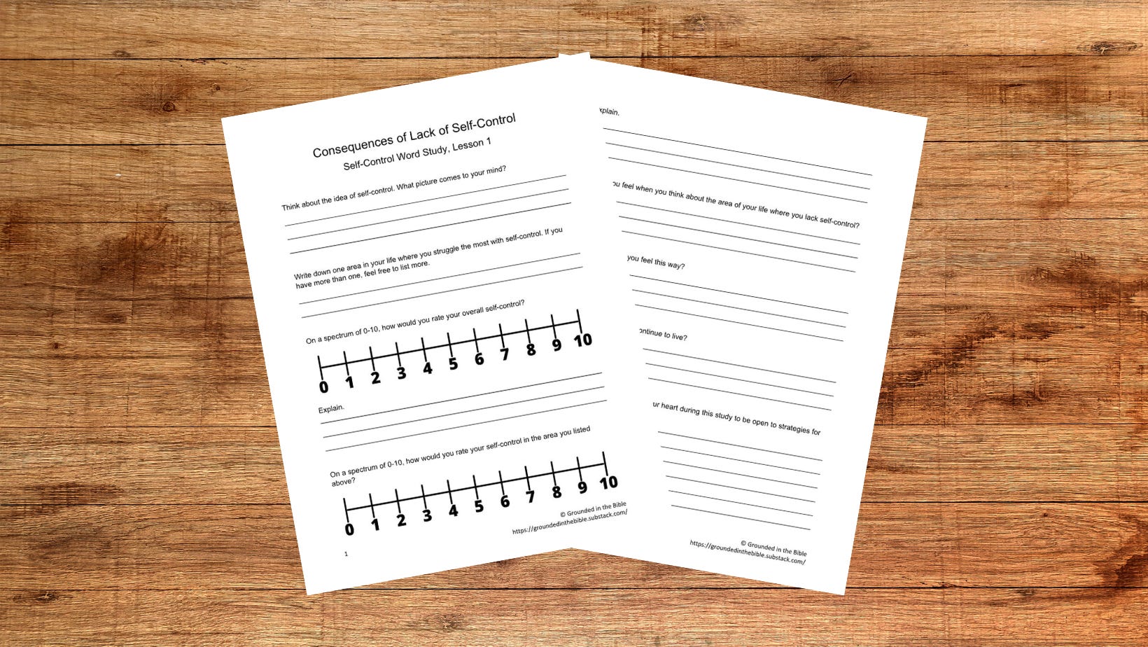 Consequences of a Lack of Self-Control - by Karen Hoffman