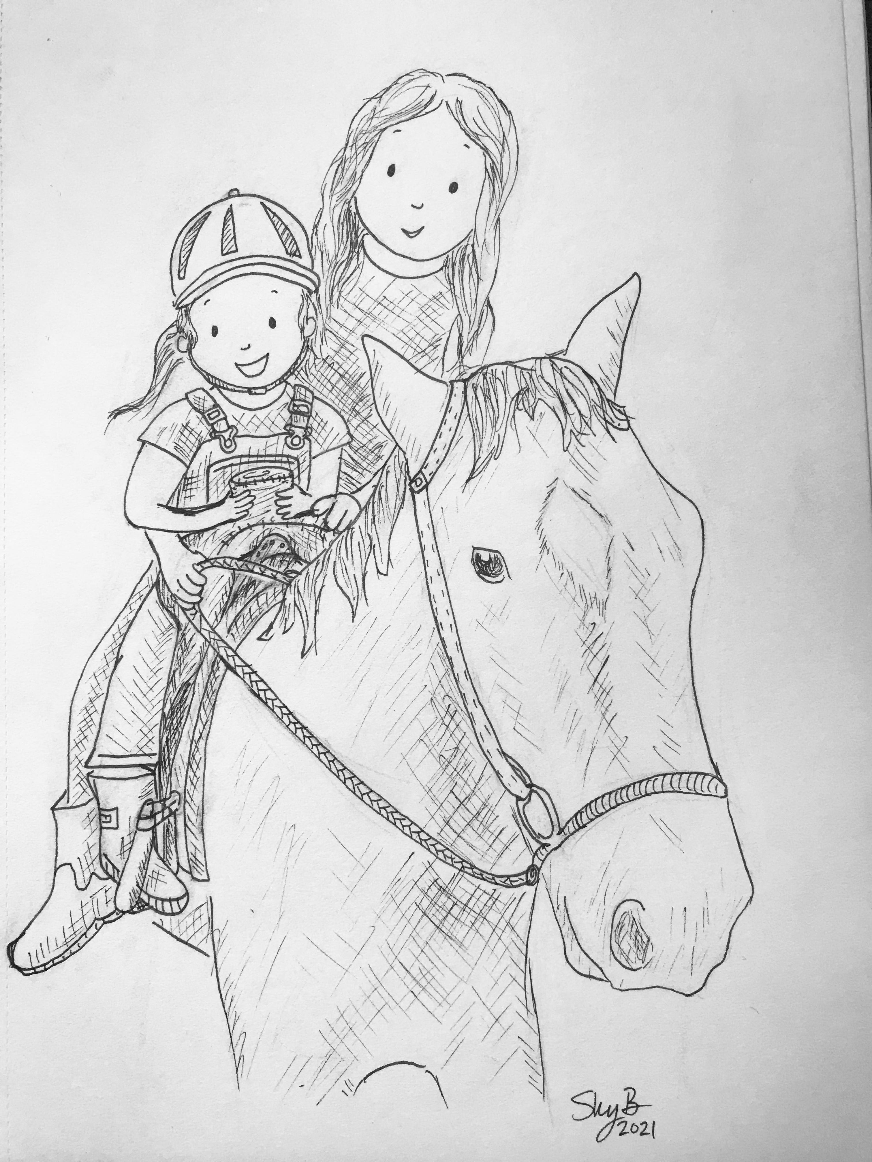 Inktober Sketches - by Skylar - SkyB Art