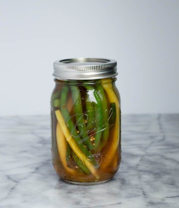 Chipotle Garlic Spicy Pickled Green Beans - by Reba Toloday