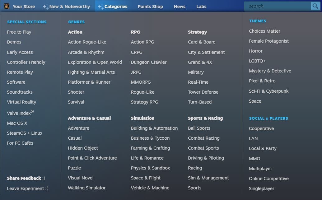 Steam gets 'experimental' with discovery - by Simon Carless