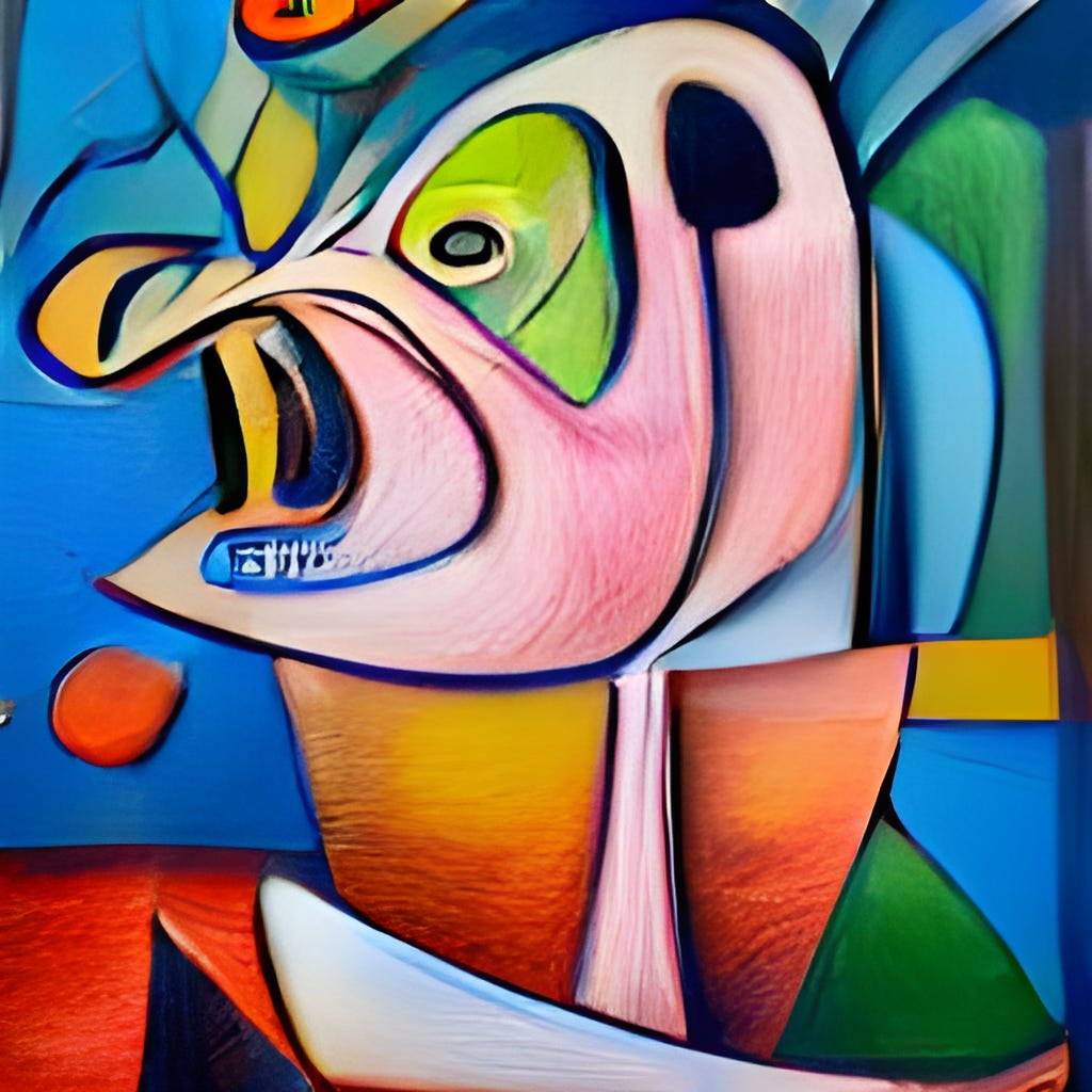 A giant fish attacking a boat, Charcoqritoeism flowerism weberism