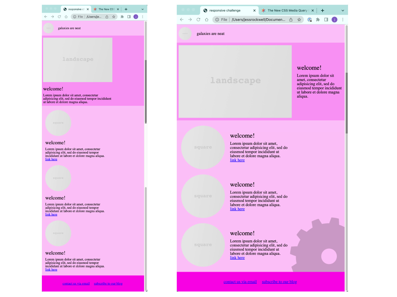 Super Responsive Layout Challenge - by Jess Rockwell