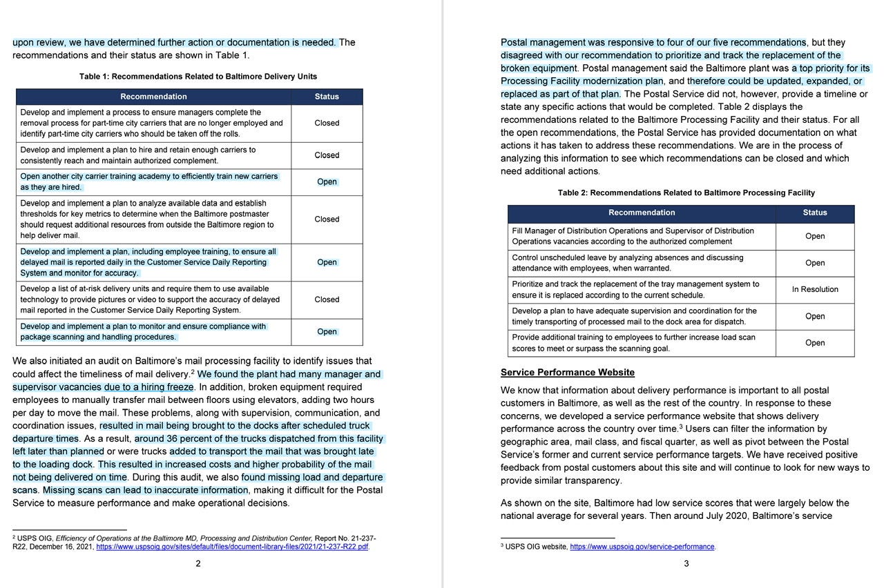 Happening now - House OverSight and the USPS significant delays in ...