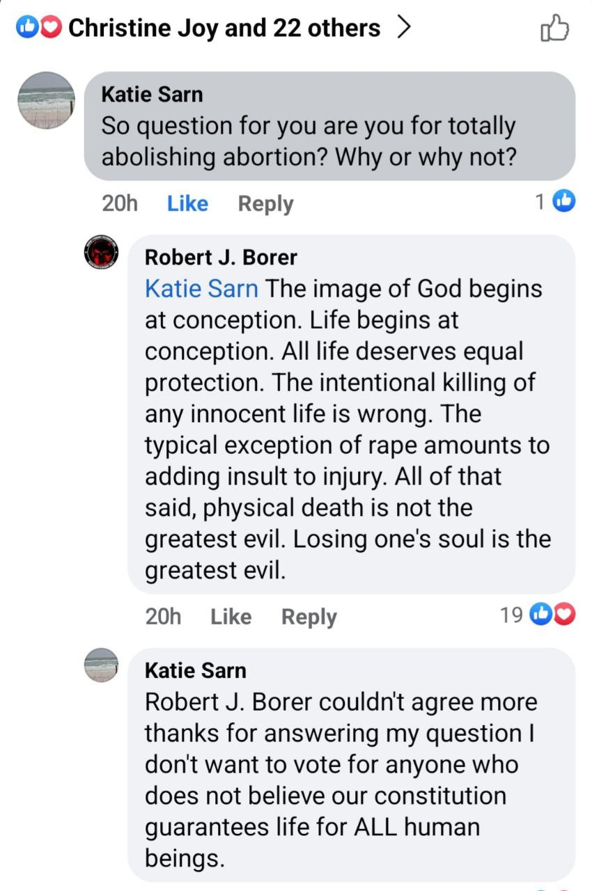 negop county chair fed-up with weakness - by Robert J Borer