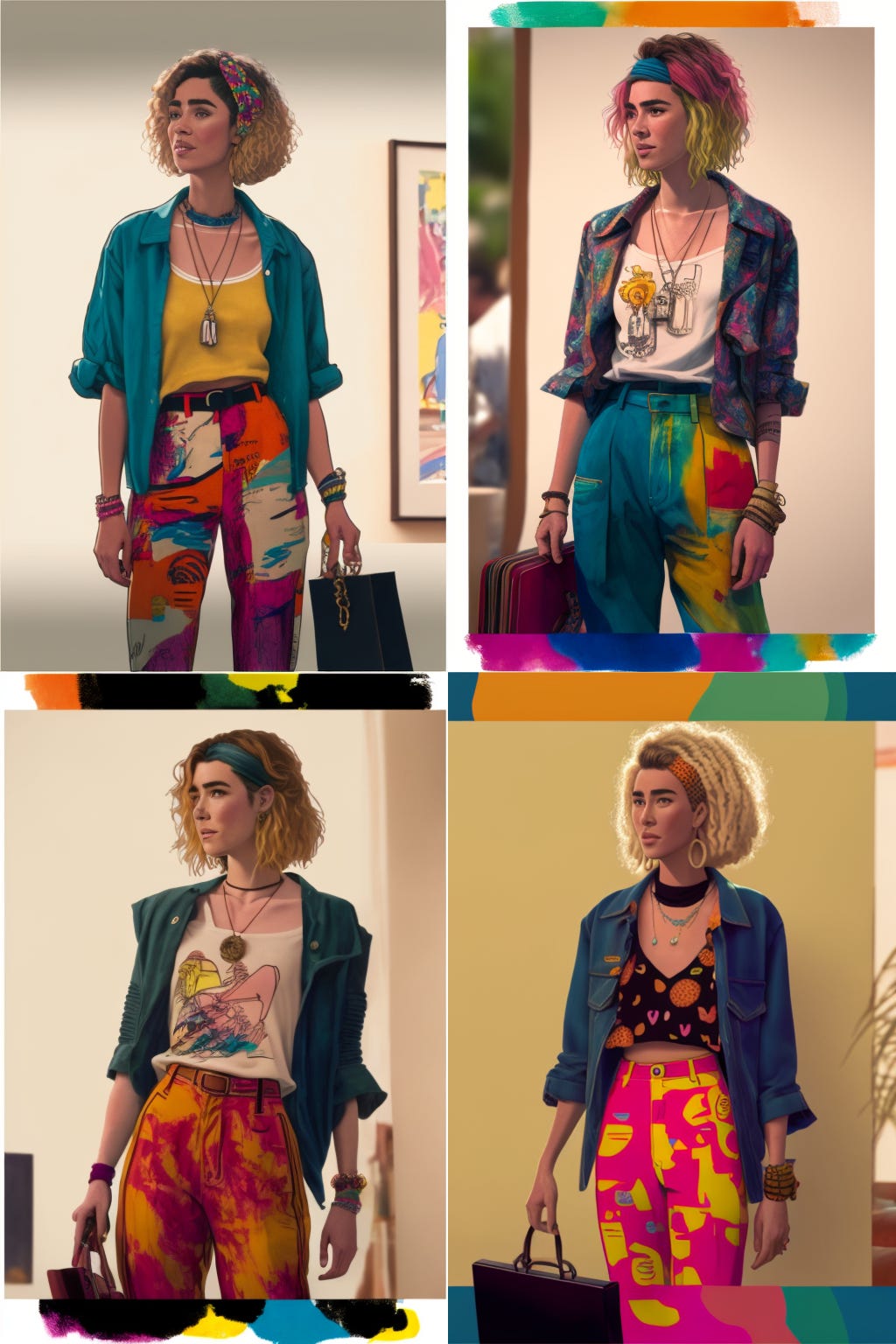 Creating original AI styles for Portia from White Lotus