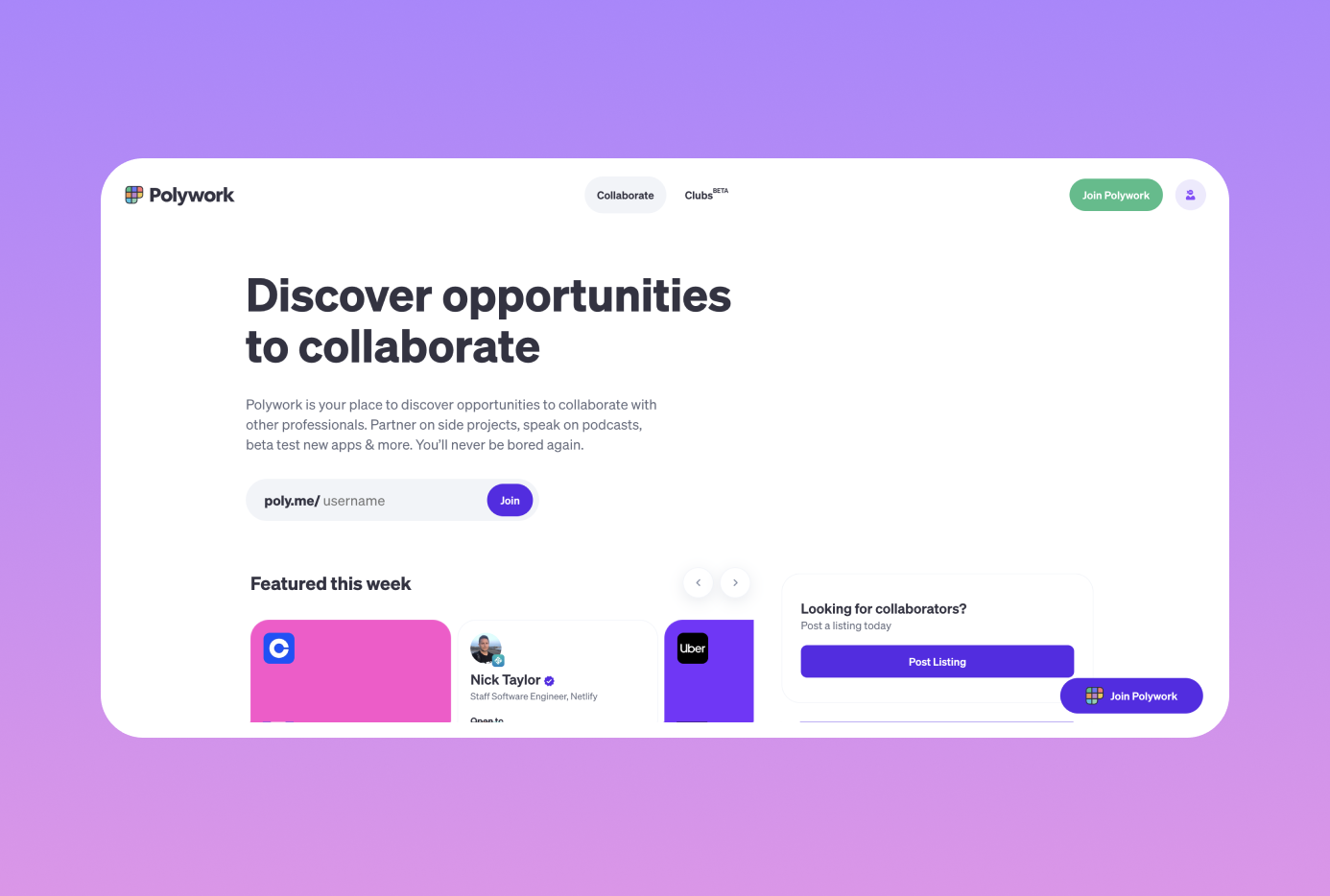 #4: Have You Heard of Polywork? - by Nick Simard - App Chat