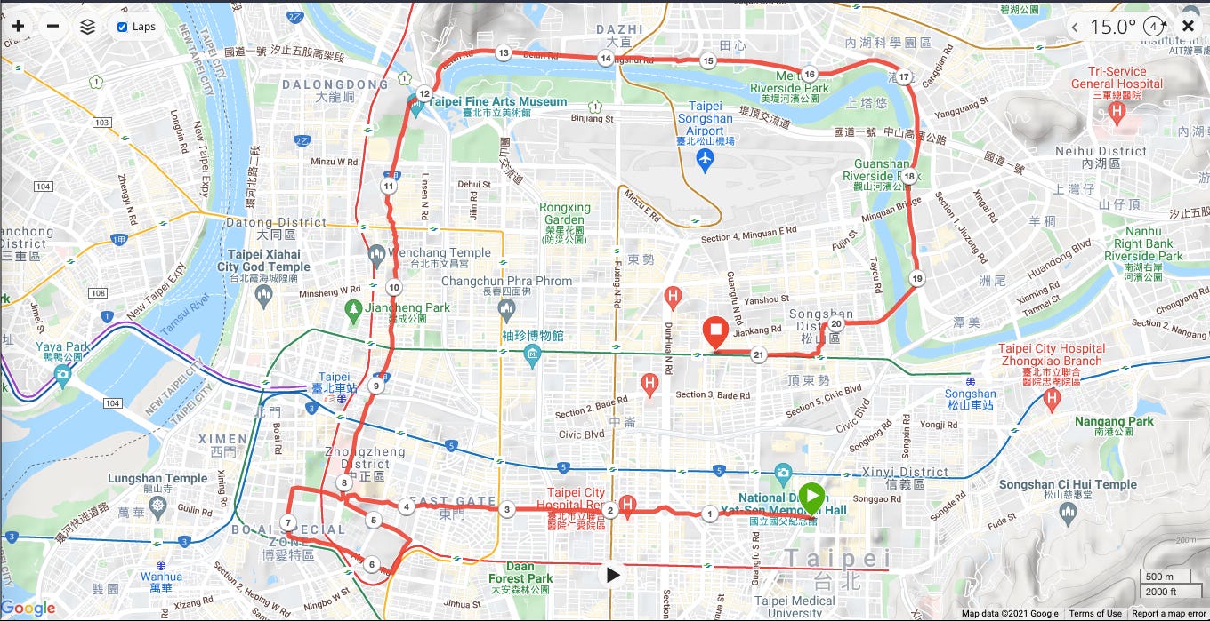 台北馬拉松2021 - T.H. Schee @ Substack