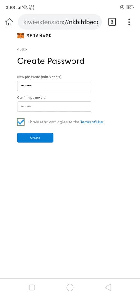 creating a complete account guide step by step with pic in mobile
