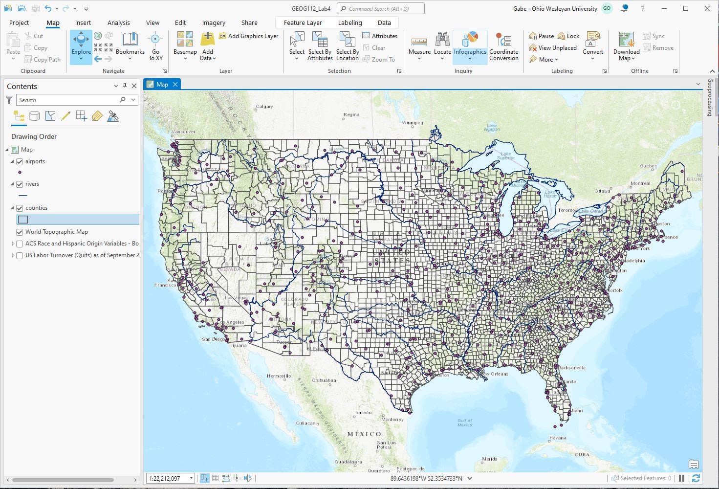 Lab 4: Introduction to ArcGIS Pro & Online