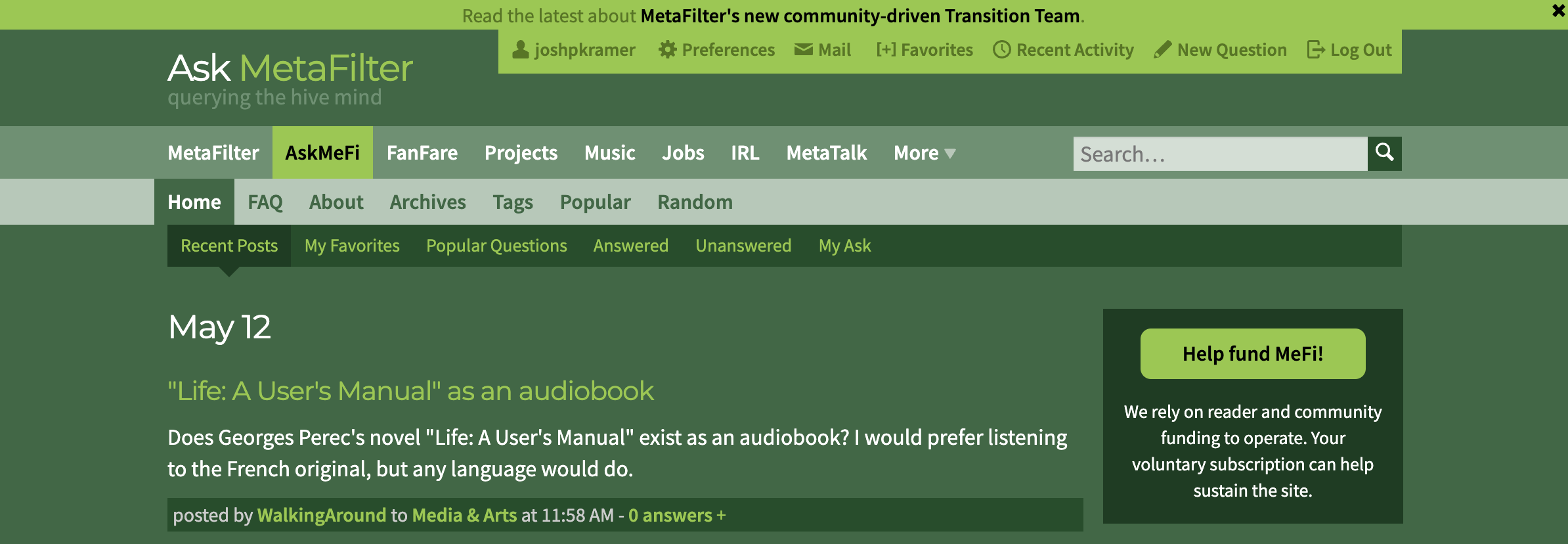 🌄 MetaFilter’s rule-laden mini-utopia - by Josh Kramer