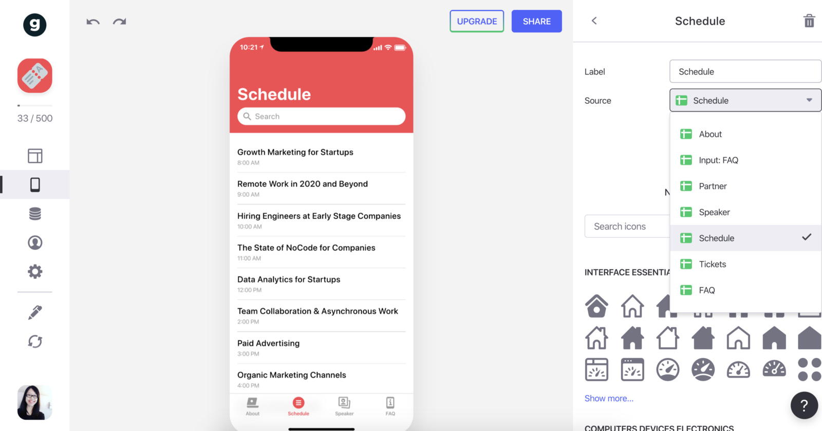 In 3 hours: Build a Mobile App (nocode) using Google Sheet & Glide