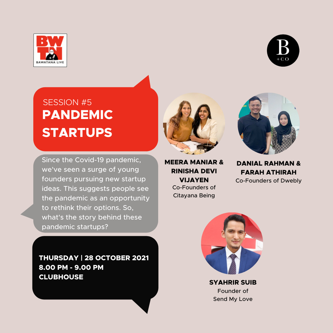 Bawatana Live on Clubhouse happening TONIGHT at 8.00 pm 🕗