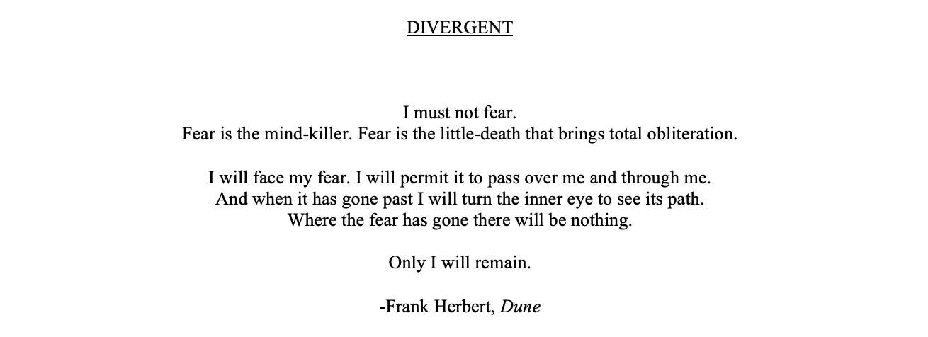 The Epigraphs That Weren't - Veronica Roth