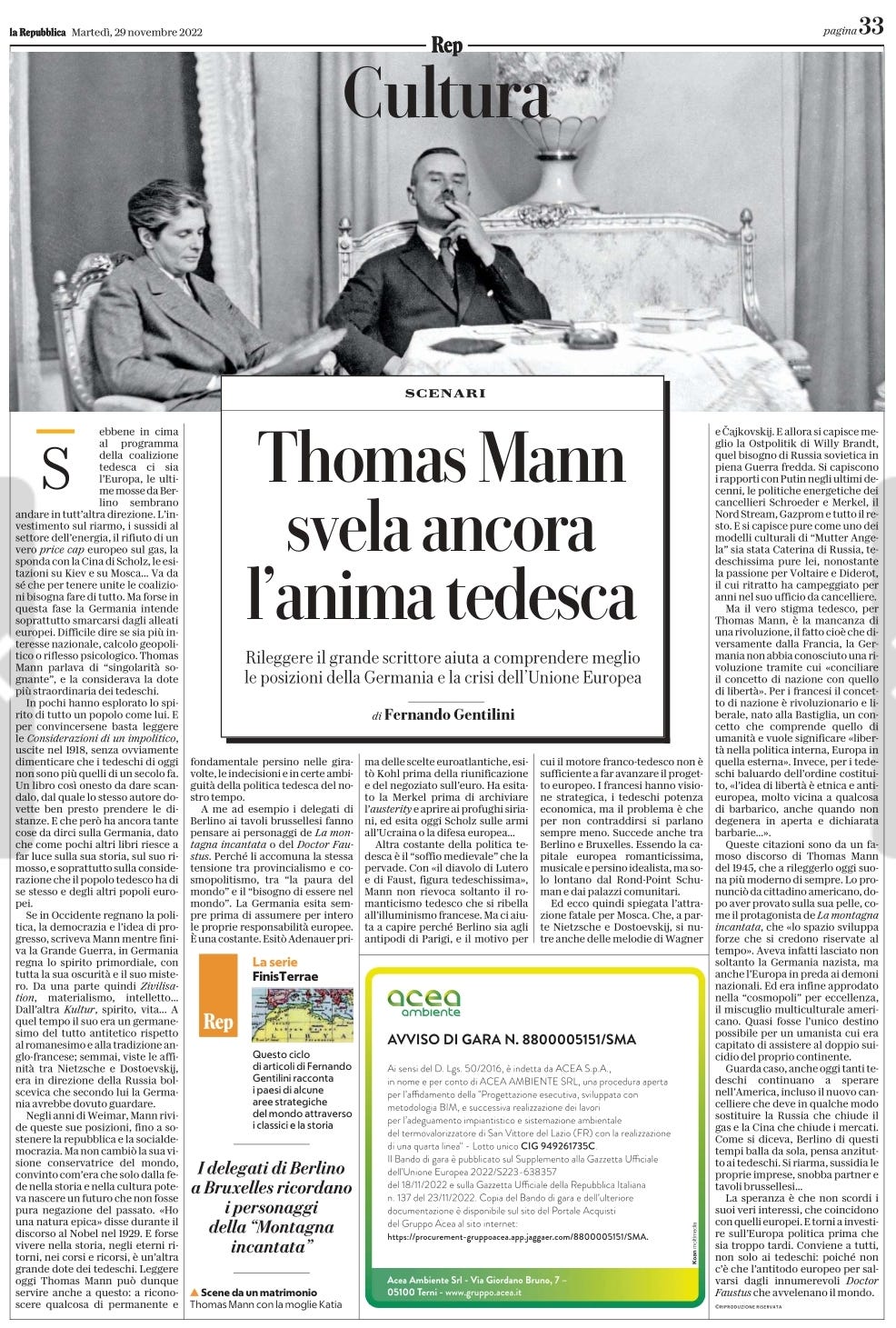 Gianni Schicchi, Thomas Mann, accattone, Horcynus Orca #2, Stefano D ...