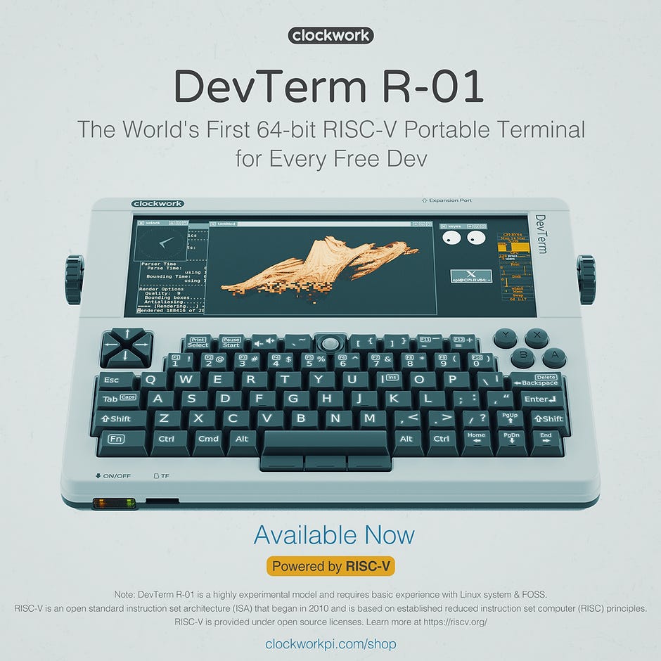 The first RISC-V portable computer is now available