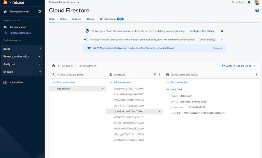 Using Cloud Firestore - by Halim Gurgenci