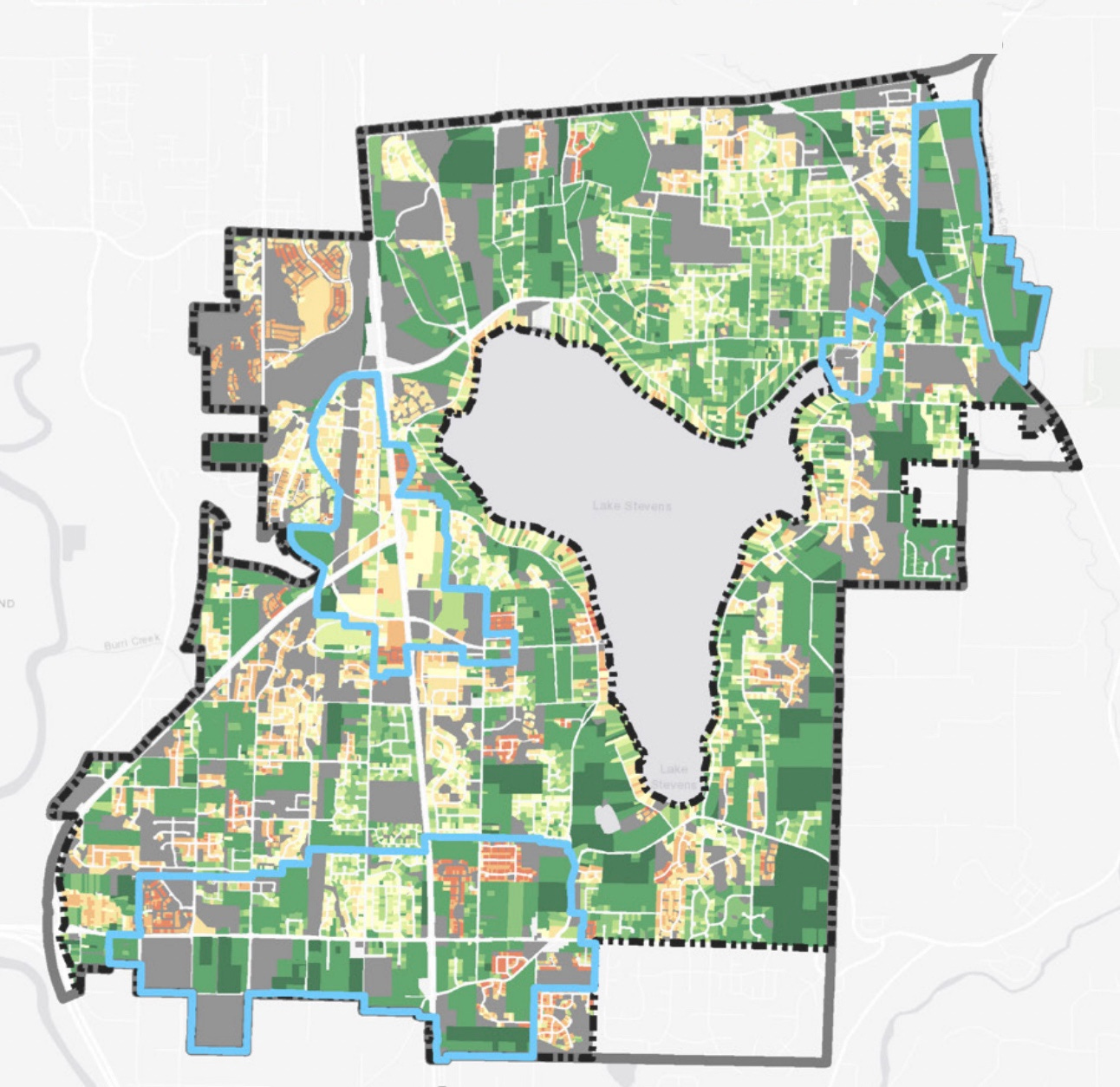 The Four Cores of Lake Stevens: Frontier Village, Downtown, Costco ...