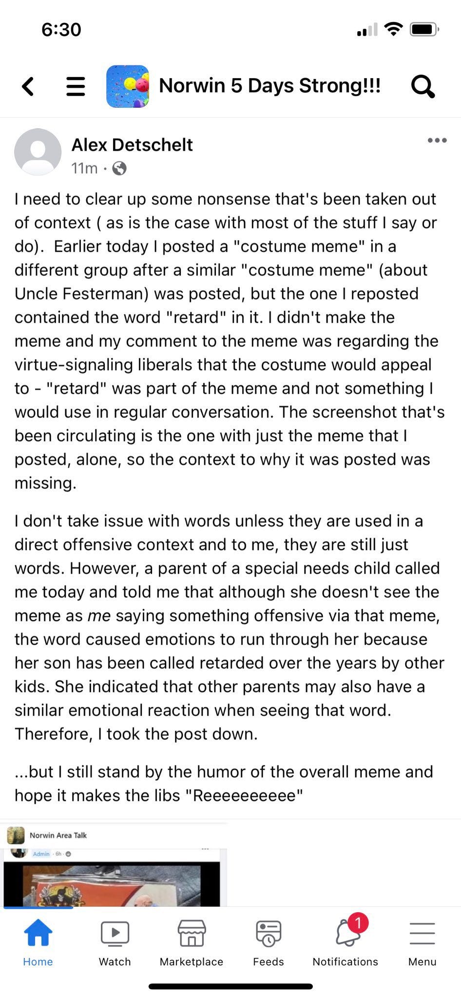 Dear Alex Detschelt, - by Virginia Montanez