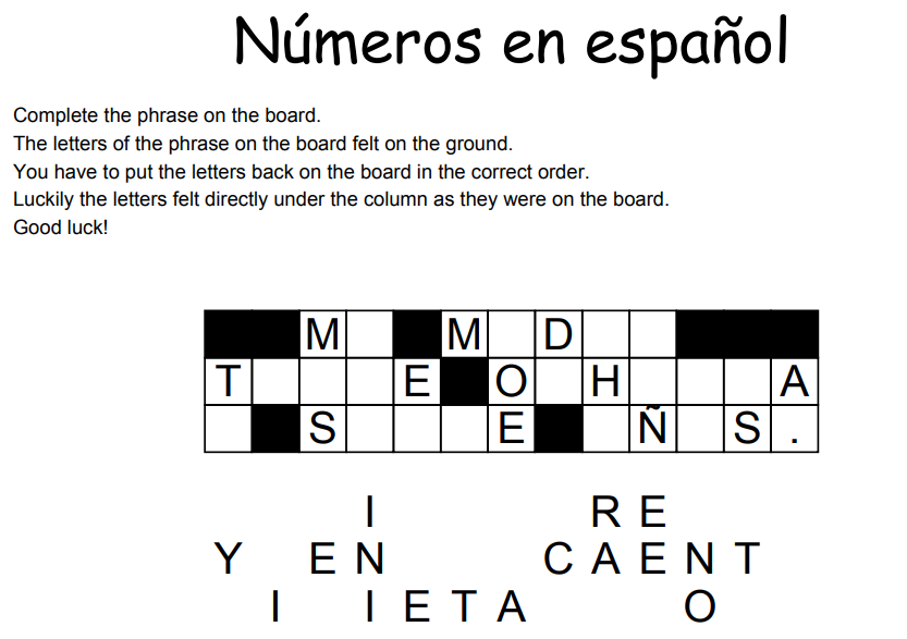 Issue #039 Numbers in Spanish (71 - 109)