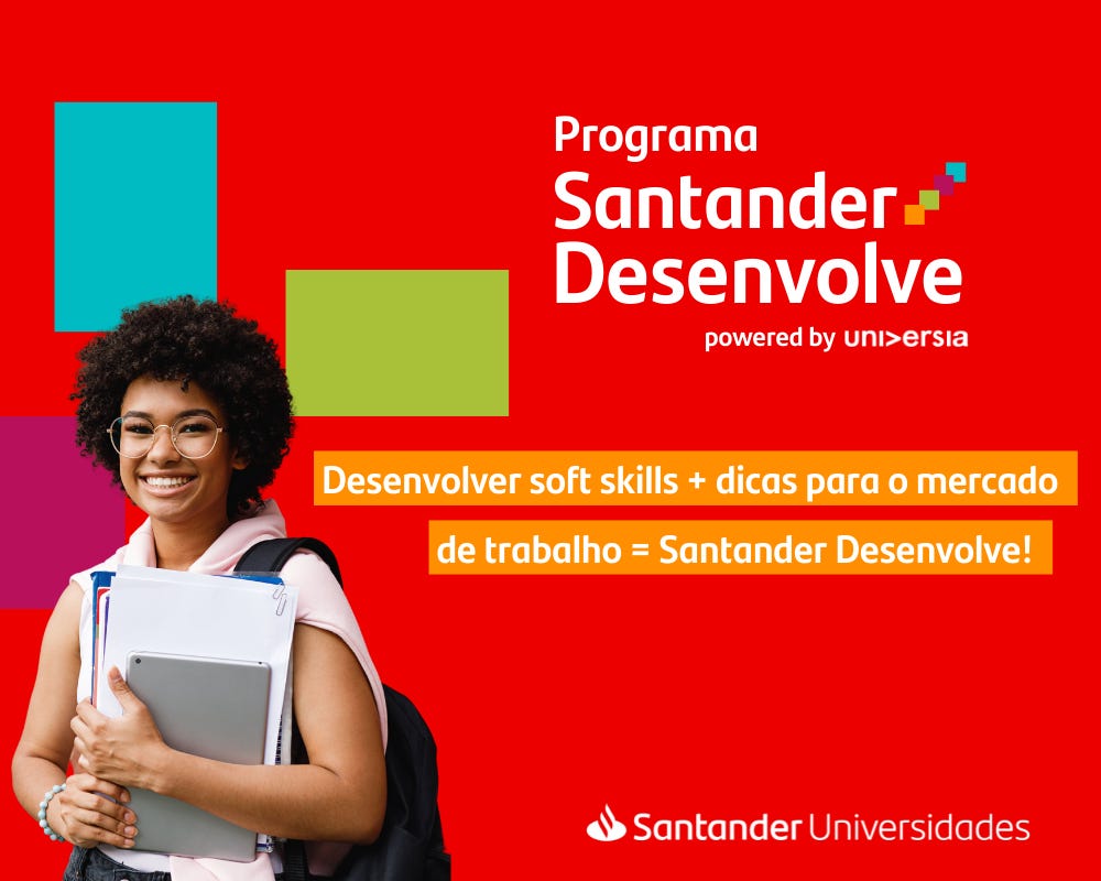Santander Desenvolve » Inscrições abertas