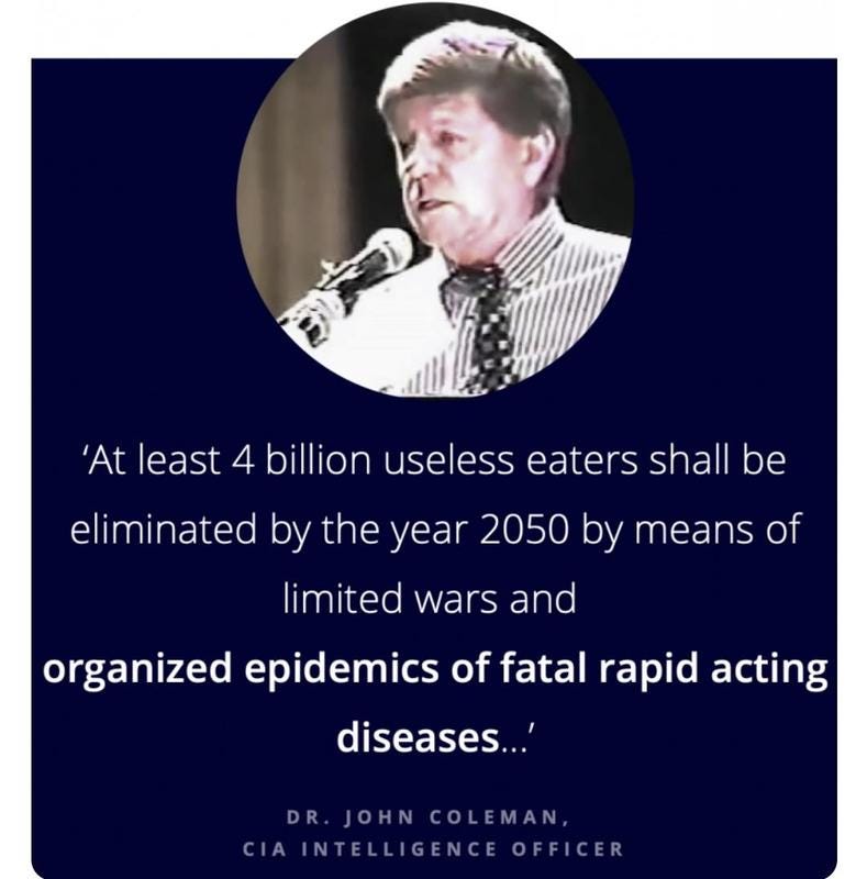 To 1993, o Dr. John Coleman δημοσίευσε αυτό : Τουλάχιστον 4 ...