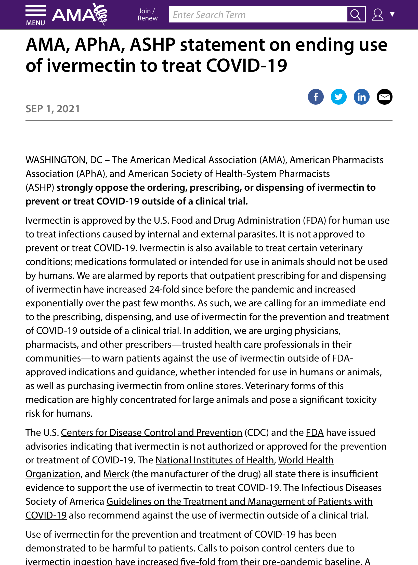 The truth about ivermectin and other Covid-19 treatments and where you ...