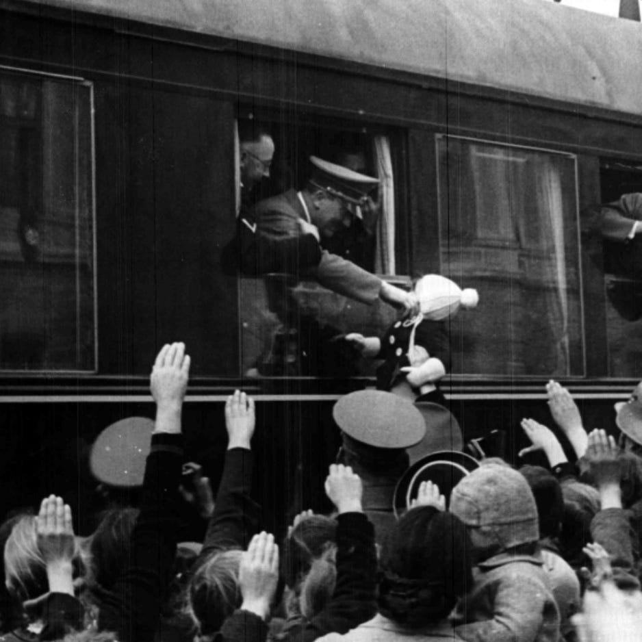 Hitler hides from his troops - by Martin Cherrett