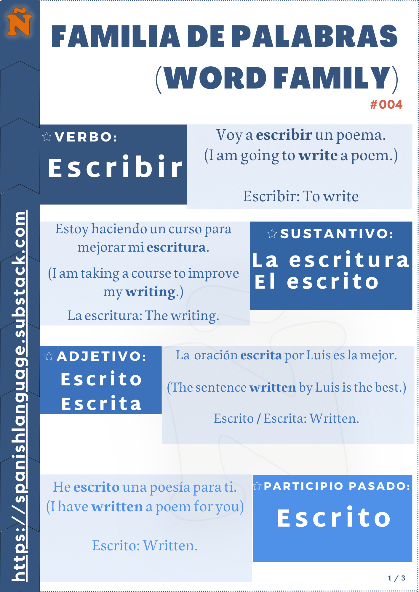 Familia de Palabras (Words Family) (004)