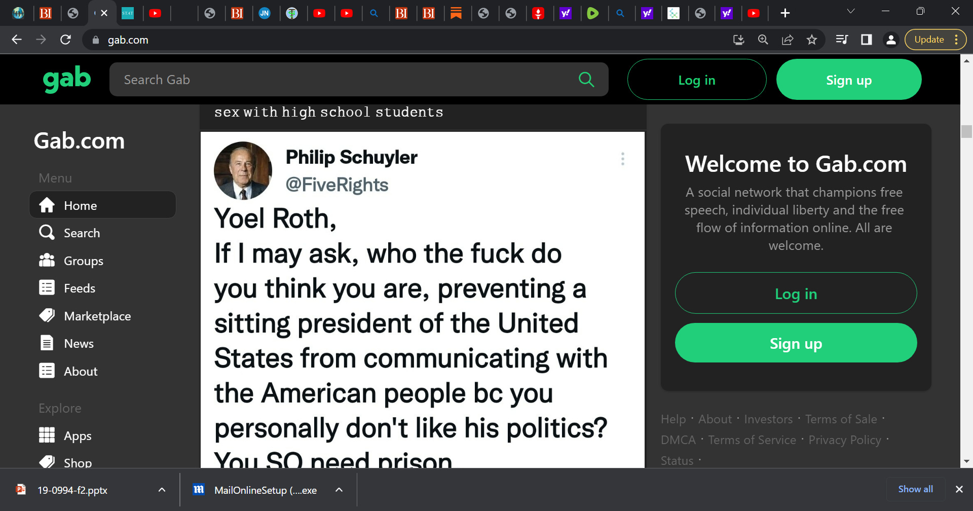 TRUMP, Boom, called out Yoel Roth for the frauds, Boom, "said that mail ...