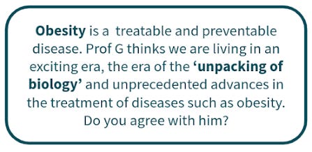 Obesity: unpacking its biology - by Gavin Giovannoni