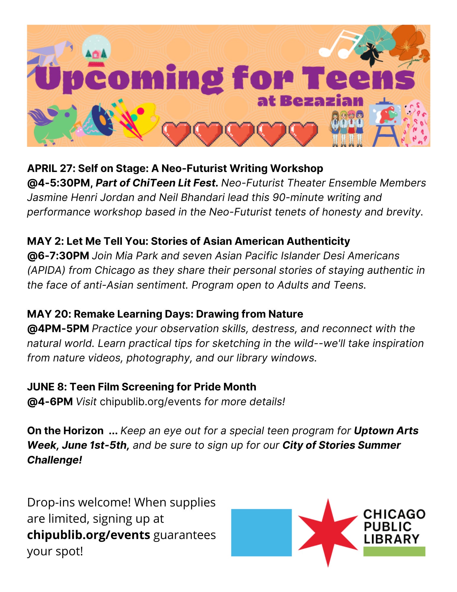 May Programs - by Bezazian Beat - Bezazian’s Newsletter