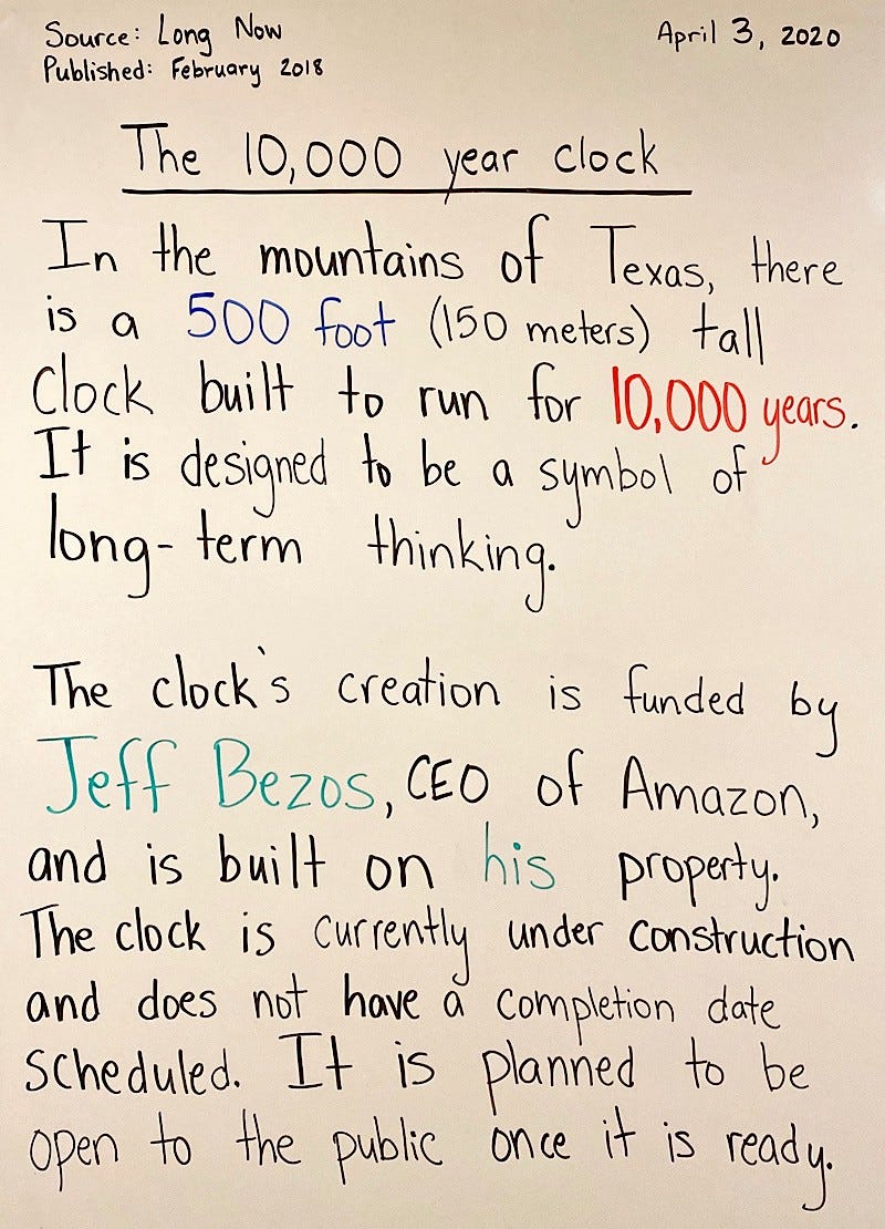 The 10,000 Year Clock - by Danny Sheridan