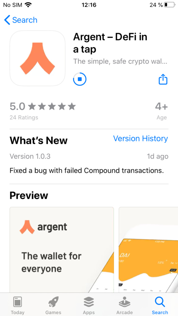 Guía de uso de Argent Wallet - Monederos de Criptomonedas
