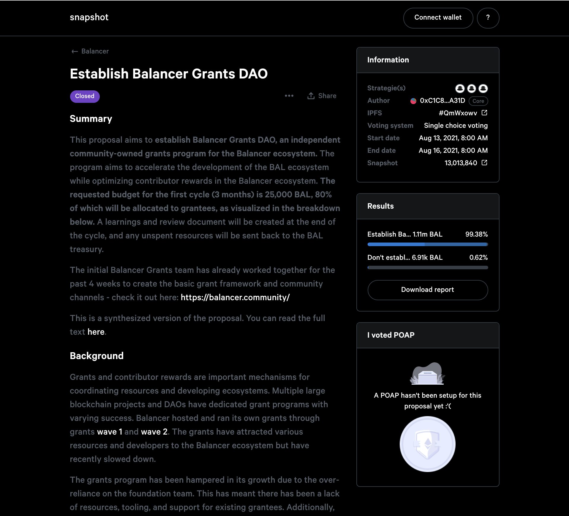 Snapshot: Voting with your Crypto - by Daniel Schlabach