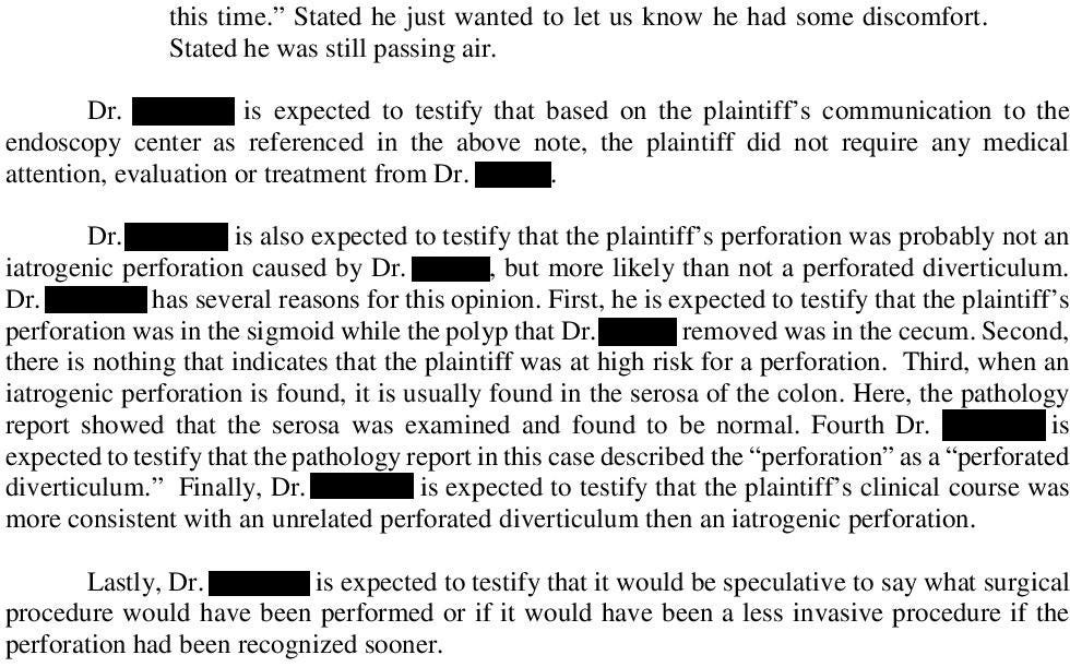 Perforated Colon [Colonoscopy] - by Med Mal Reviewer