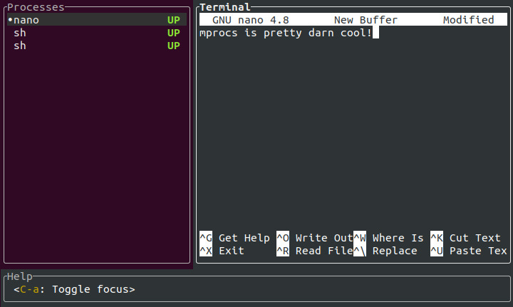 mprocs: A new way to run multiple shell applications in one shell