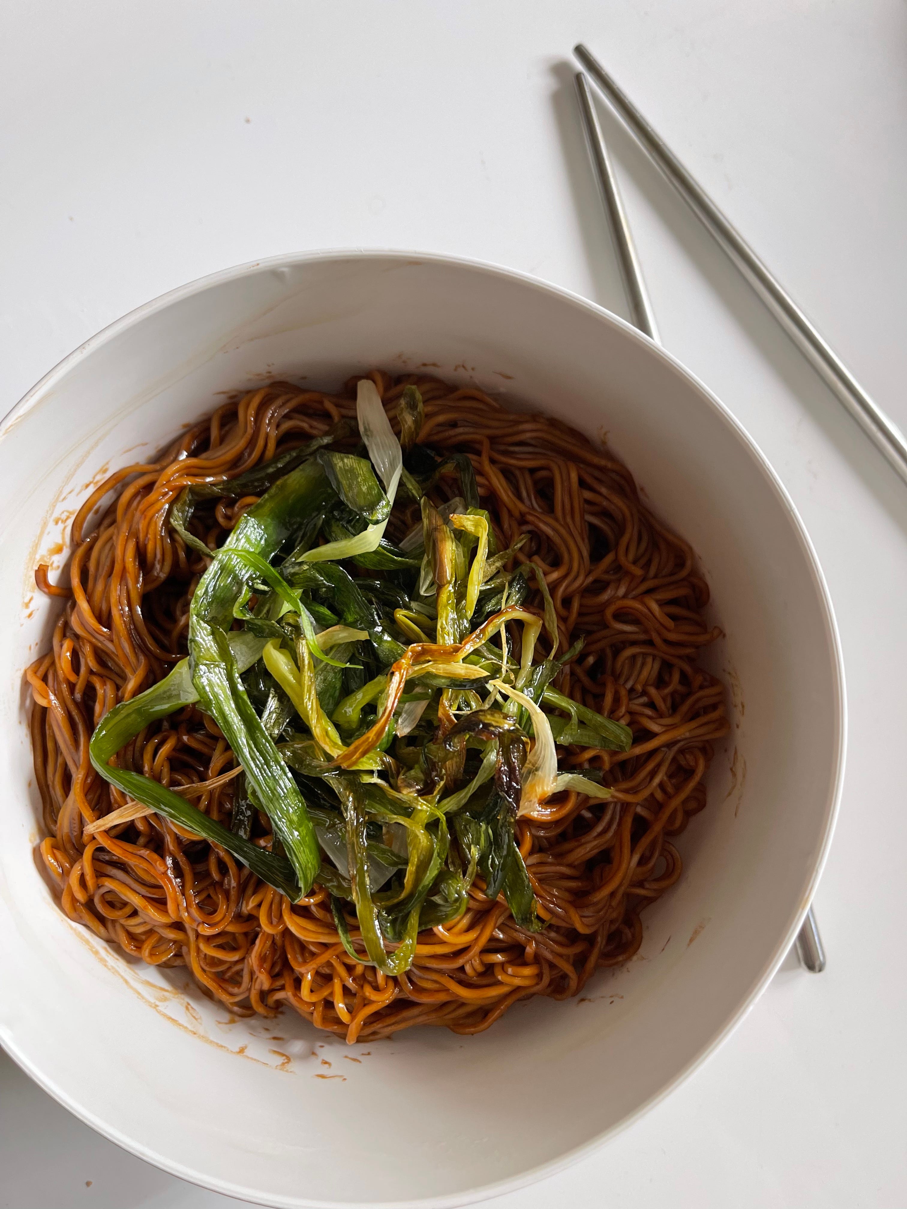 shanghai scallion oil noodles - Bri’s Kitchen