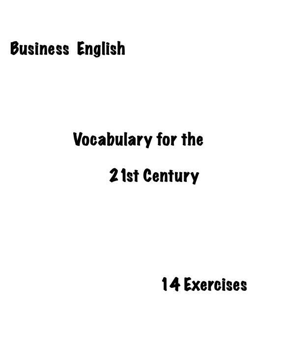 Business English Vocabulary for the 21st Century