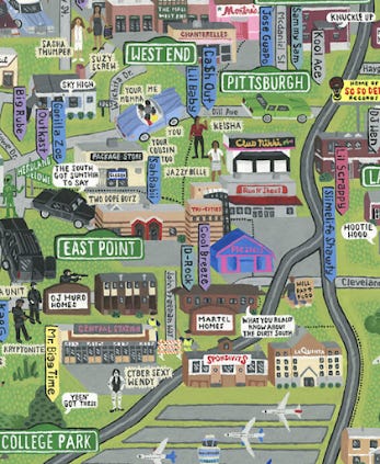 ATL Rap Map - by Doug Greenfield - Map of the Week