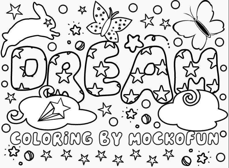 🌺 Word Coloring Pages - by JoanaN - Design Easy