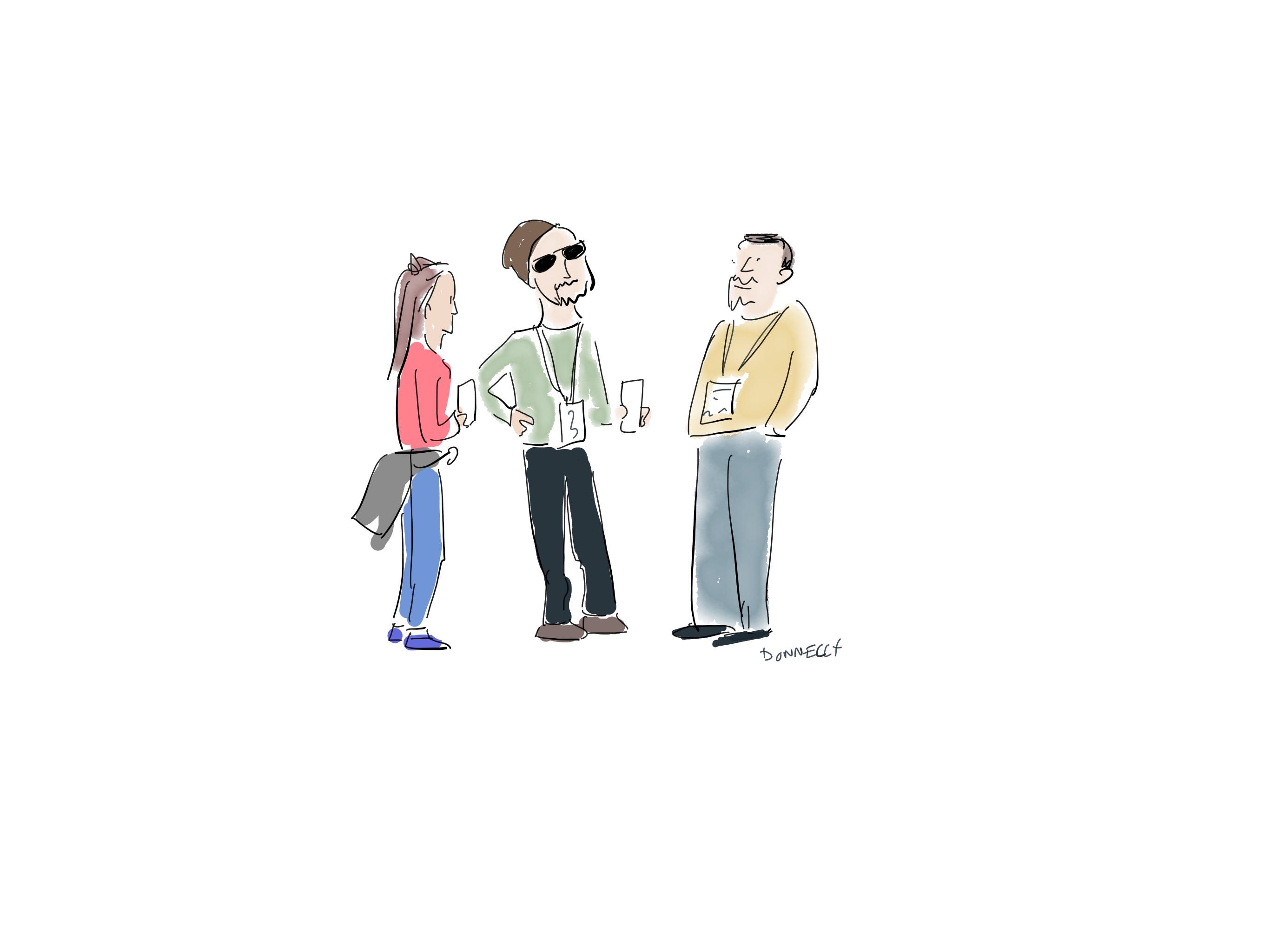 Drawing People Is Connection - by Liza Donnelly