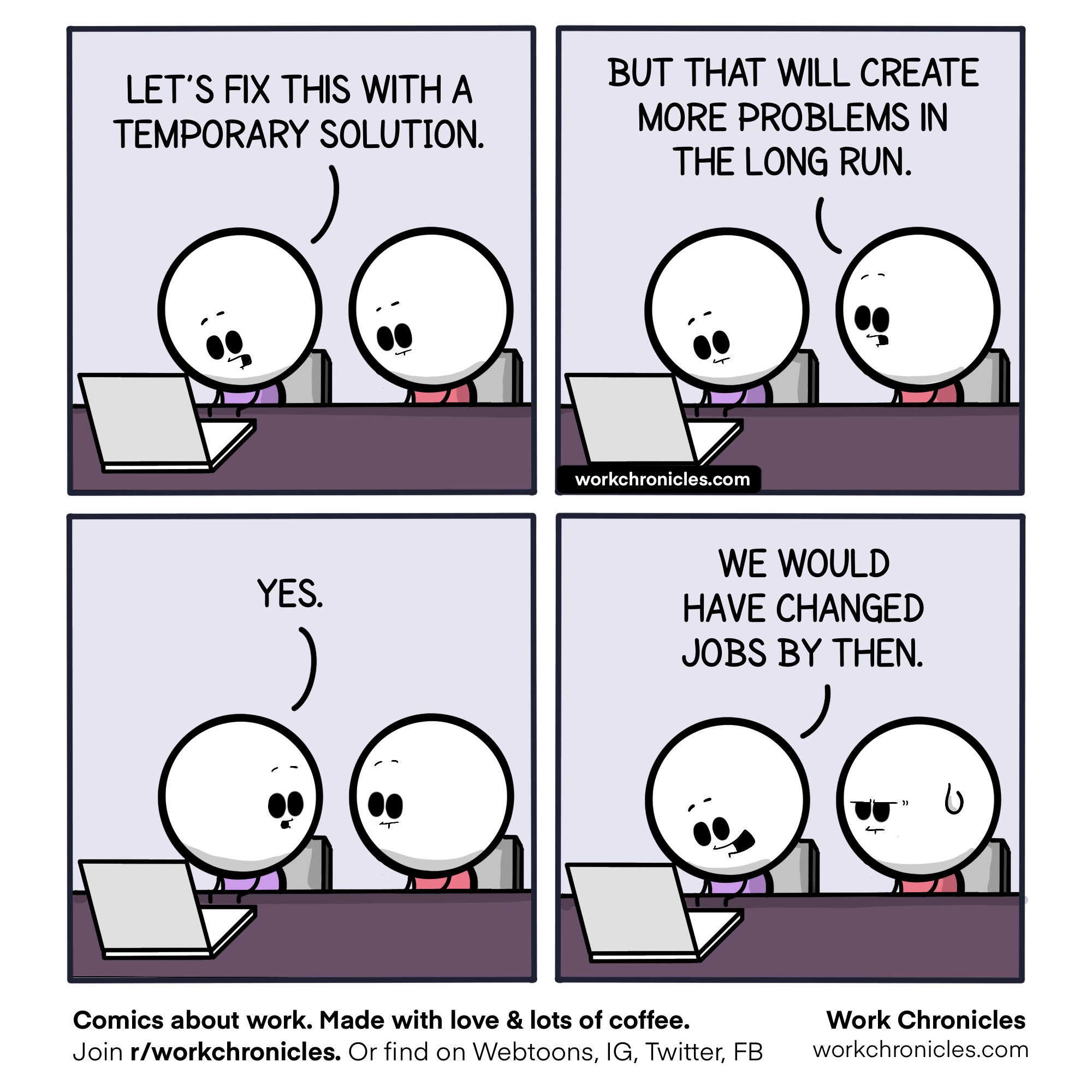 (comic) Long term thinking - Work Chronicles