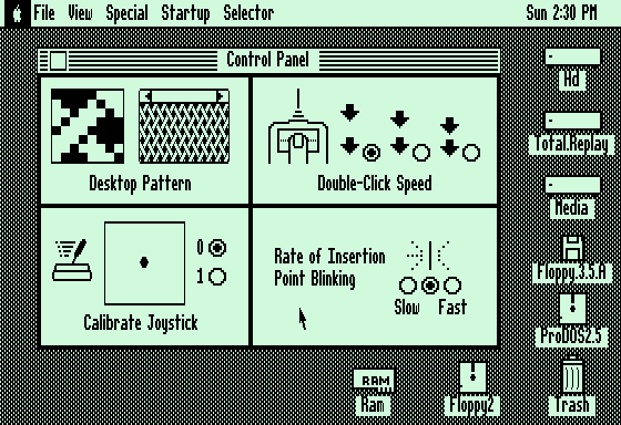 Two Mac-like desktops for the Apple II, from 1985.