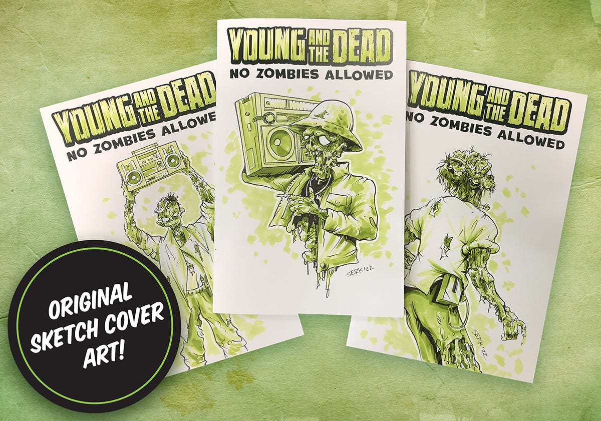 Zombies Love The Music Of The 80s! - by Scott Serkland