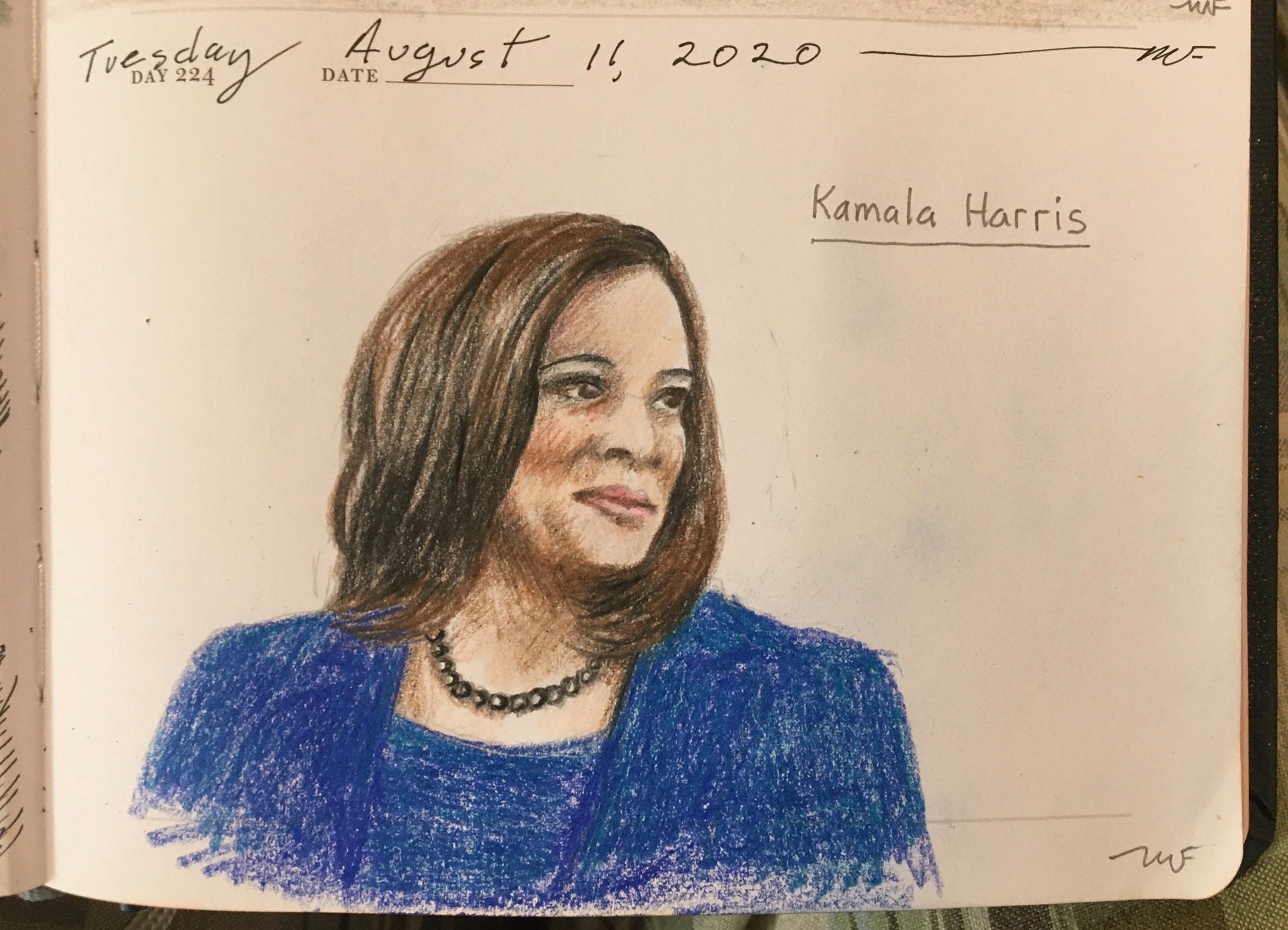 Sketch of the Day: “Kamala Harris” - by David McNair