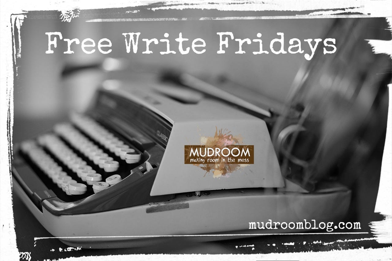 Free Write Fridays - by Brenna D'Ambrosio - The Mudroom